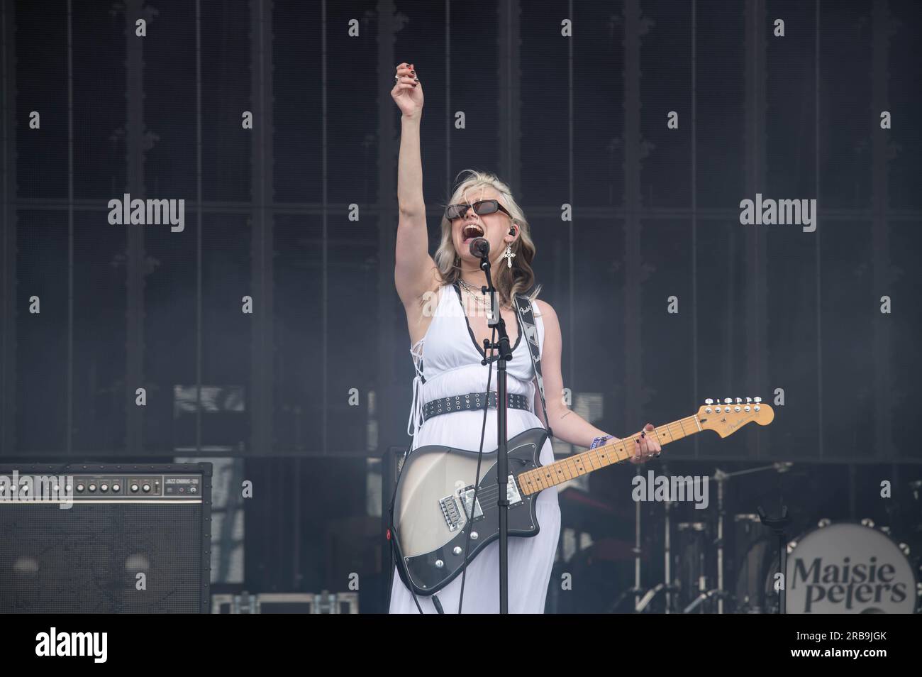 Alice Johnson of Swim School performing at TRNSMT 2023 Glasgow Green ...