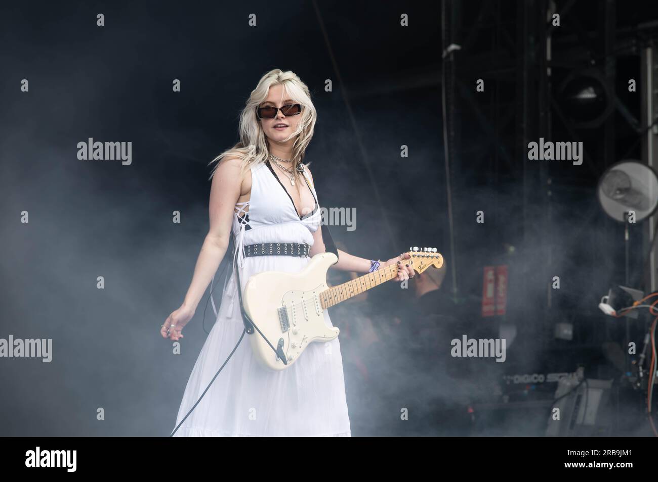 Alice Johnson of Swim School performing at TRNSMT 2023 Glasgow Green ...