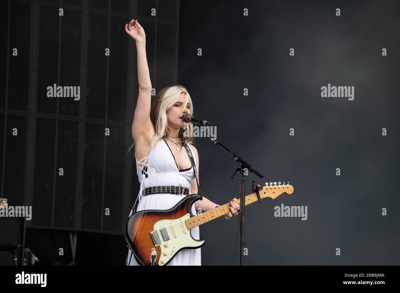 Alice Johnson of Swim School performing at TRNSMT 2023 Glasgow Green ...