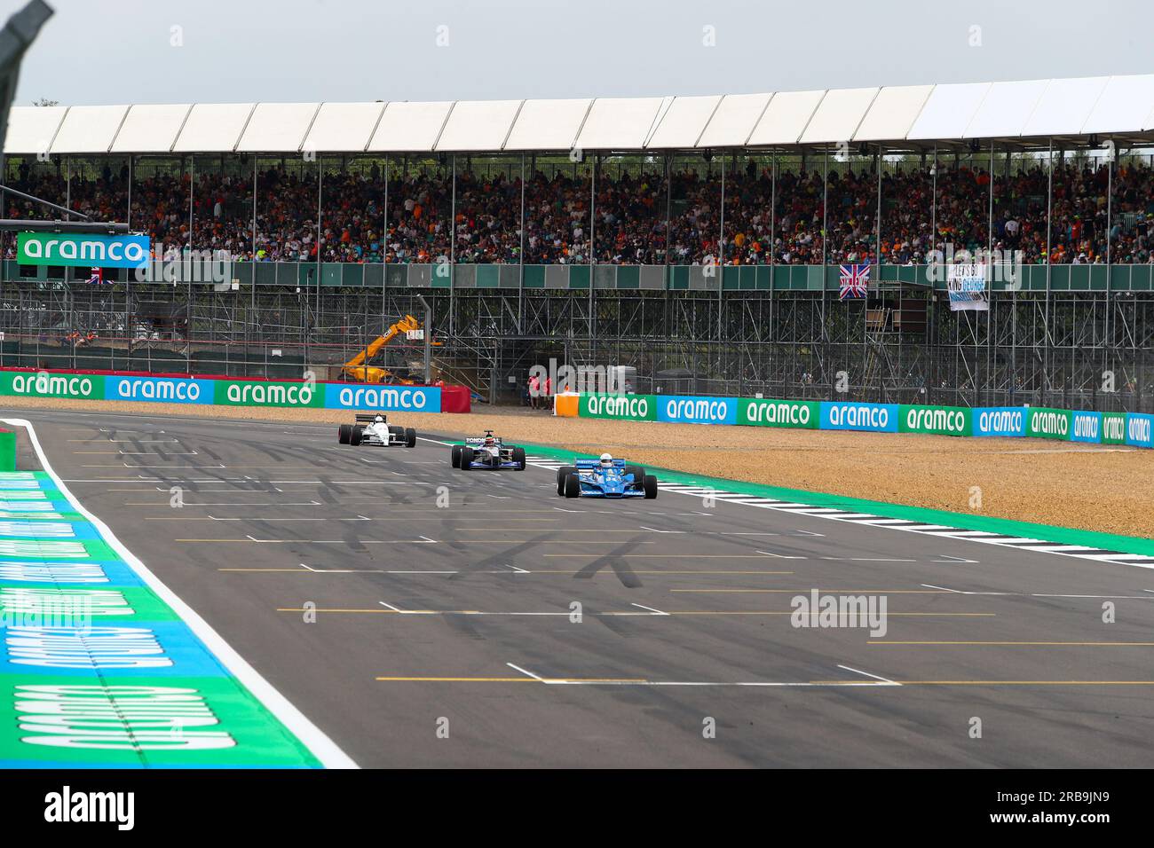 Silverstone, UK. 08th July, 2023. historical F1 cars demonstration ...