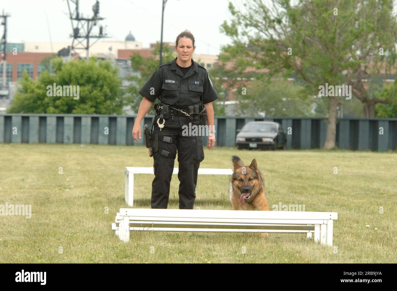 Law enforcement canine exercises on the occasion of the U.S. Park ...