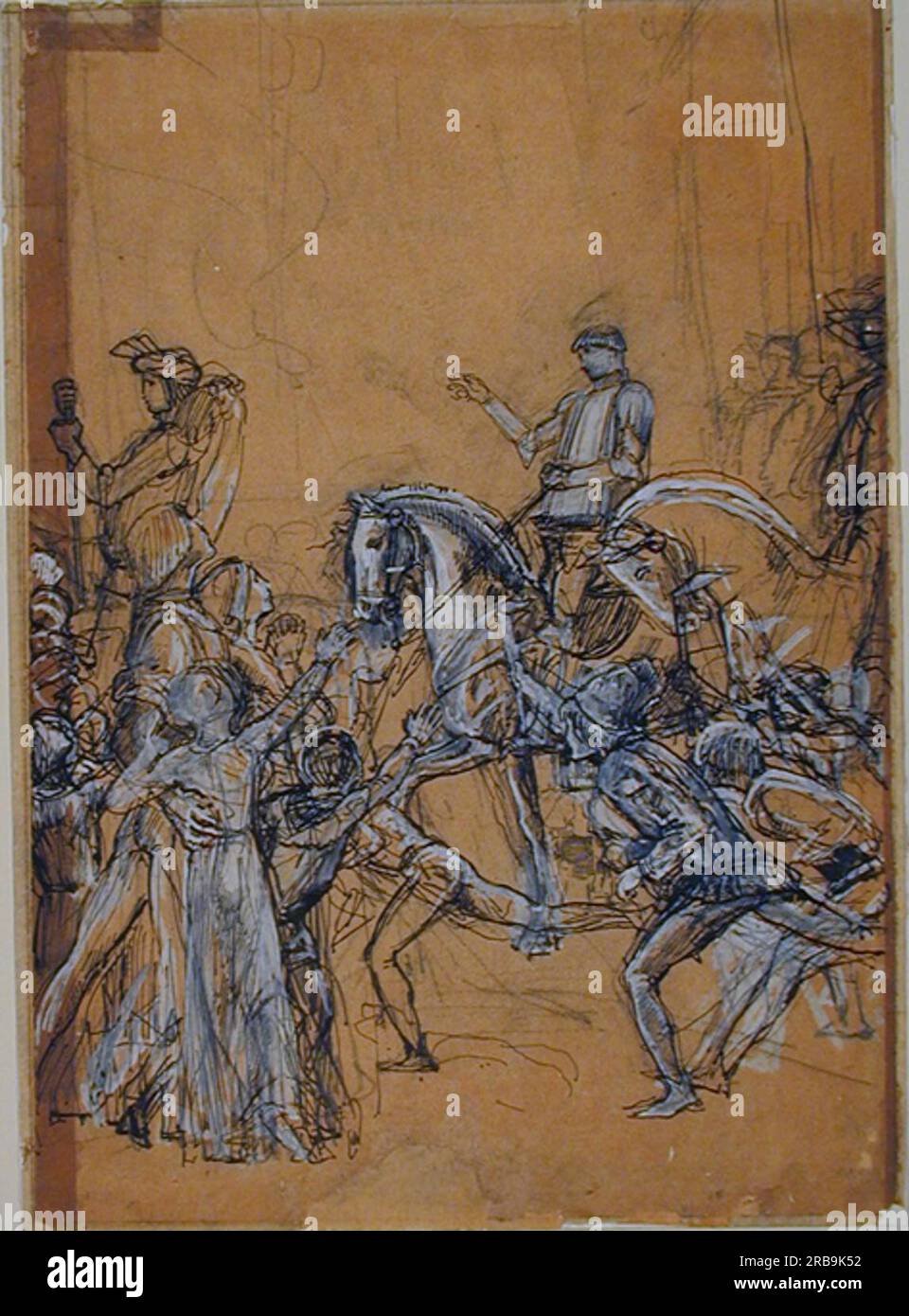 The Entry of Joan of Arc into Orleans by Luc-Olivier Merson Stock Photo ...