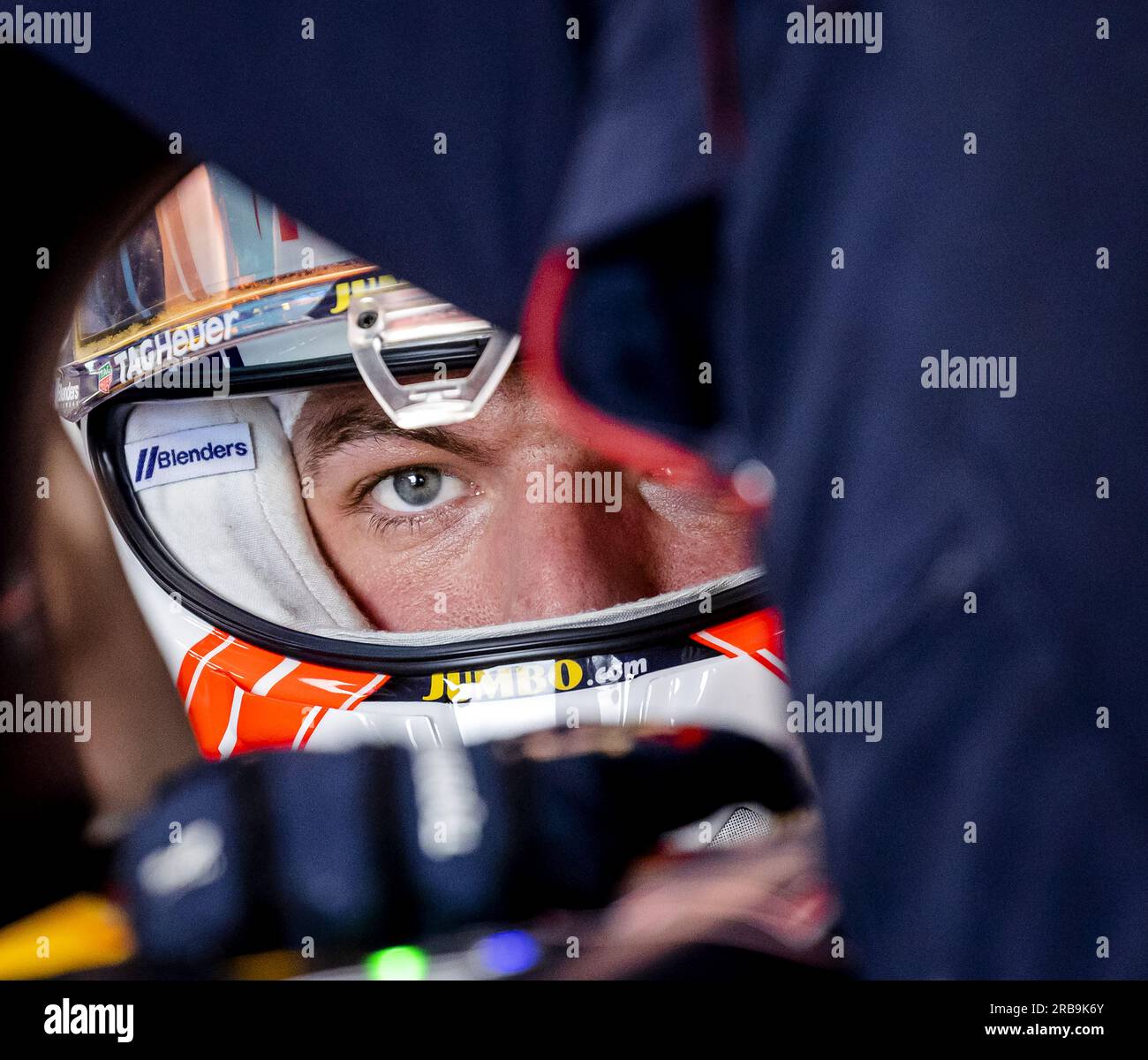 SILVERSTONE - Max Verstappen (Red Bull Racing) during qualifying ahead ...
