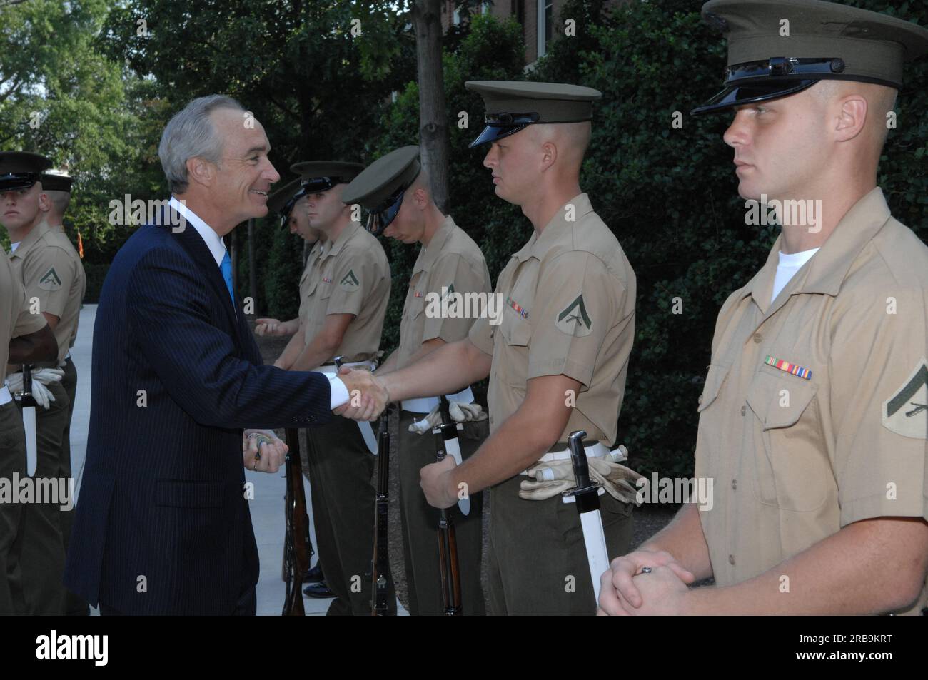 Visit of Secretary Dirk Kempthorne to the Marine Barracks, Washington ...