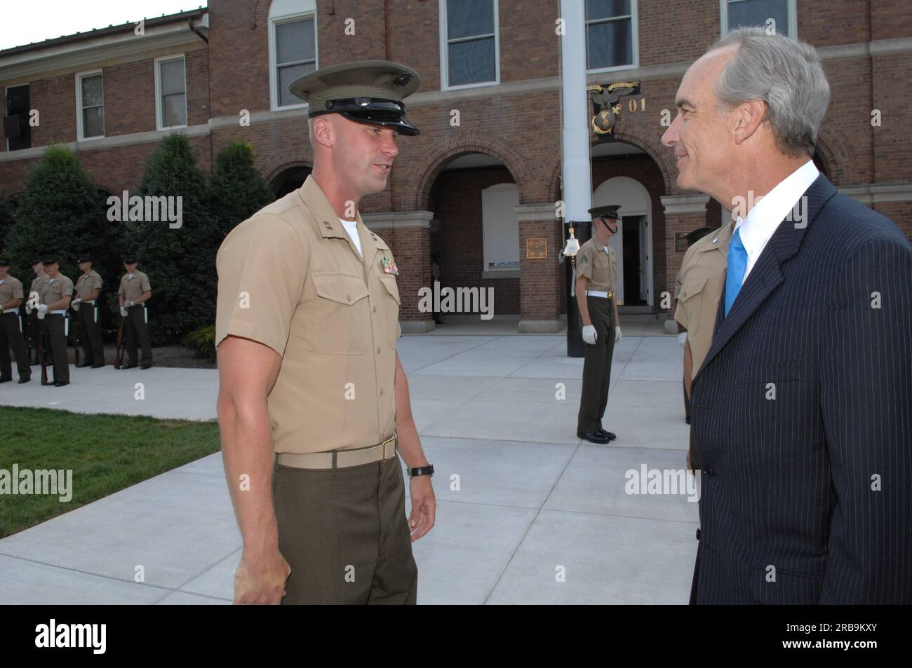 Visit of Secretary Dirk Kempthorne to the Marine Barracks, Washington ...