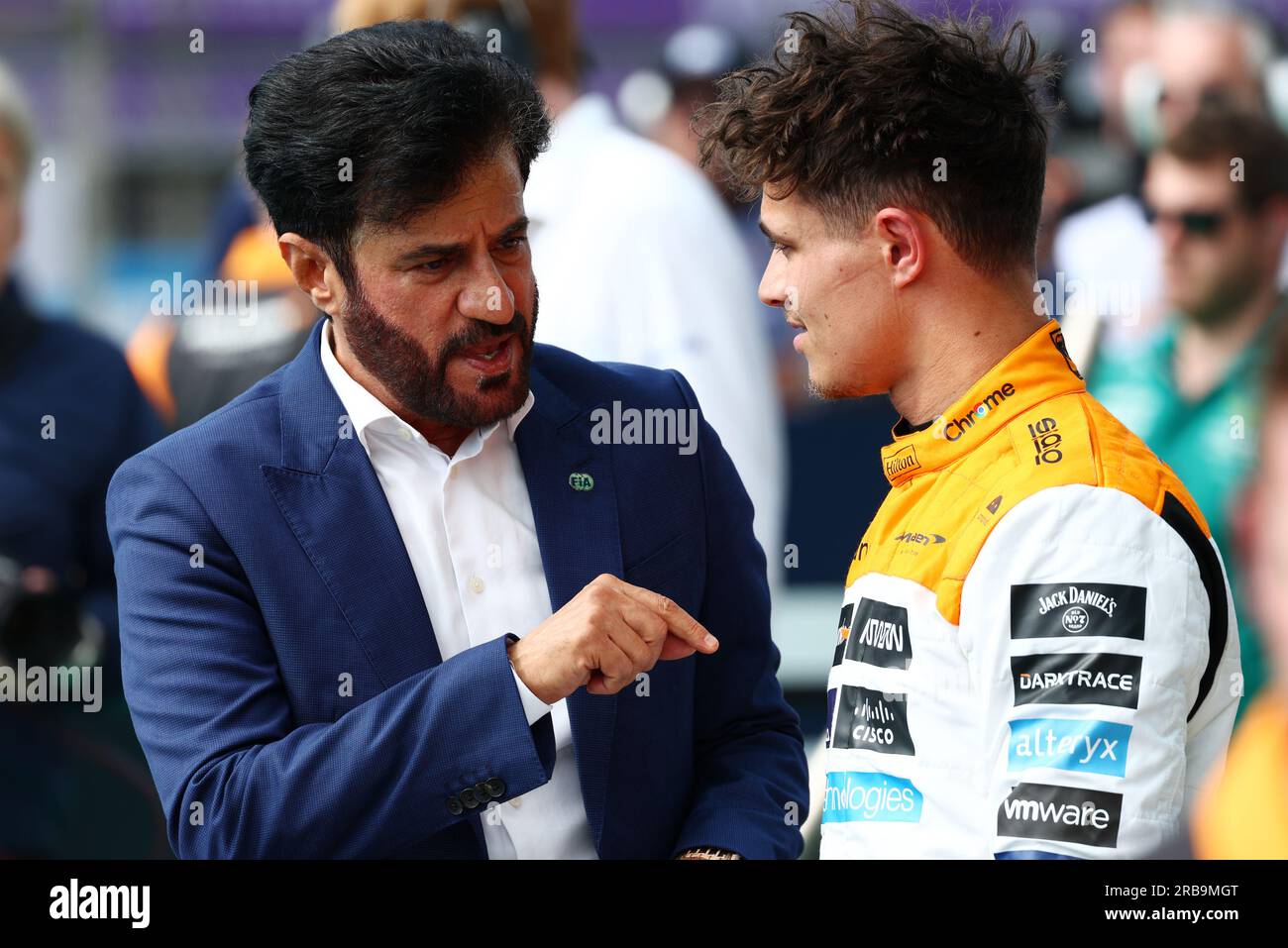 Silverstone, UK. 08th July, 2023. (L to R): Mohammed Bin Sulayem (UAE ...