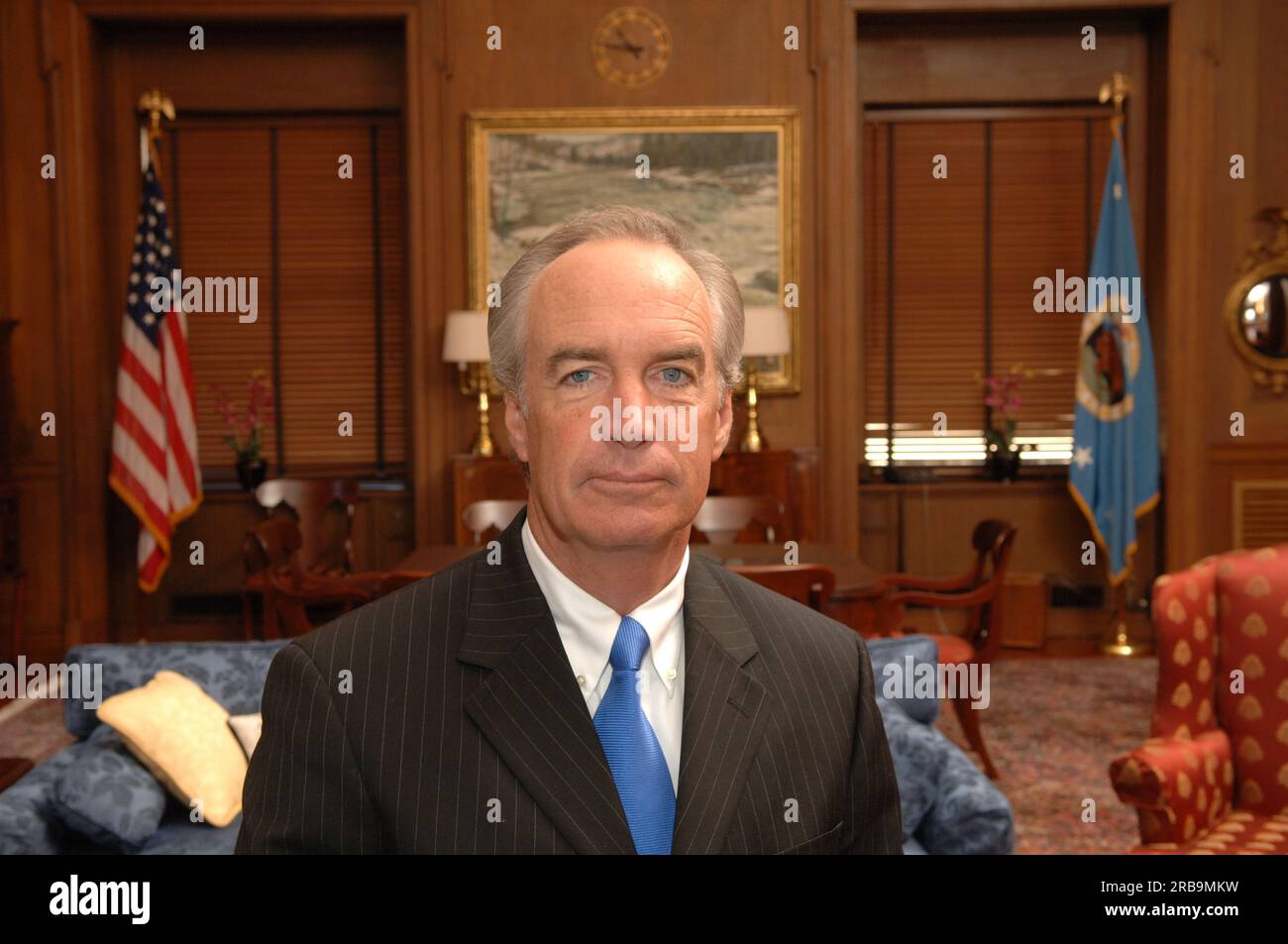 Official portrait of Secretary Dirk Kempthorne Stock Photo - Alamy