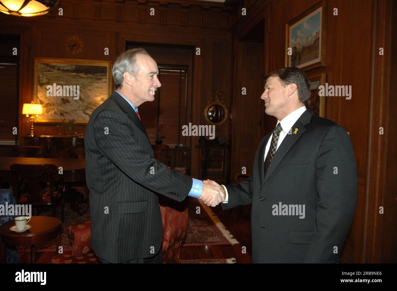 Visit of South Dakota Governor Mike Rounds to Main Interior, where he ...