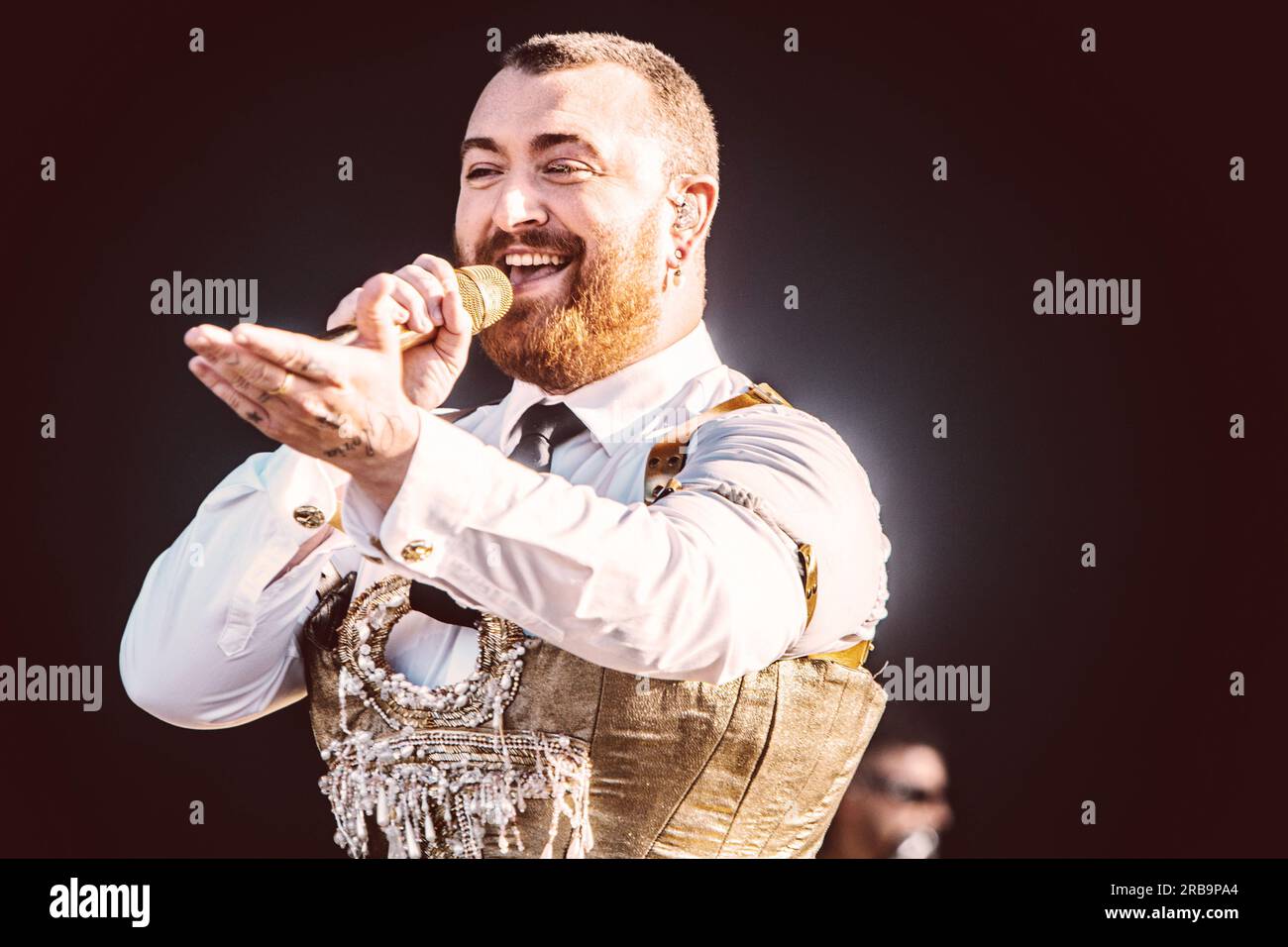 The British singer Samuel Frederick Smith better known as Sam Smith performs live in the concert ...