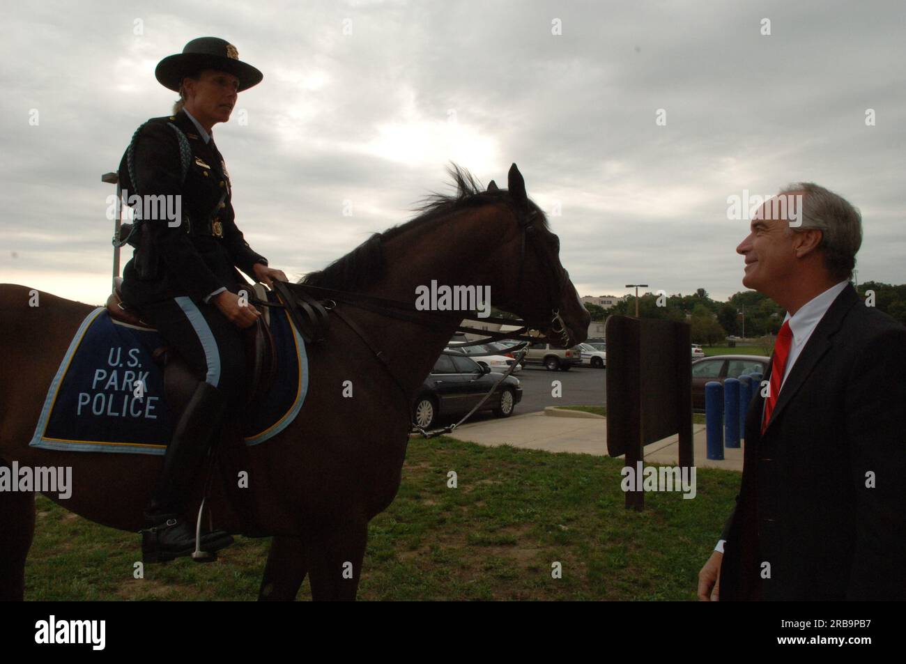 U.S. Park Police promotion ceremony, with Secretary Dirk Kempthorne ...