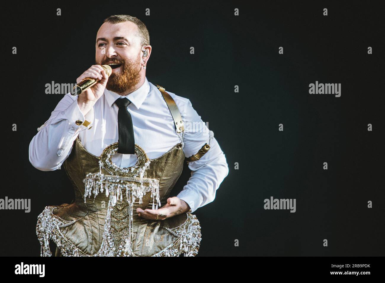 The British singer Samuel Frederick Smith better known as Sam Smith performs live in the concert ...