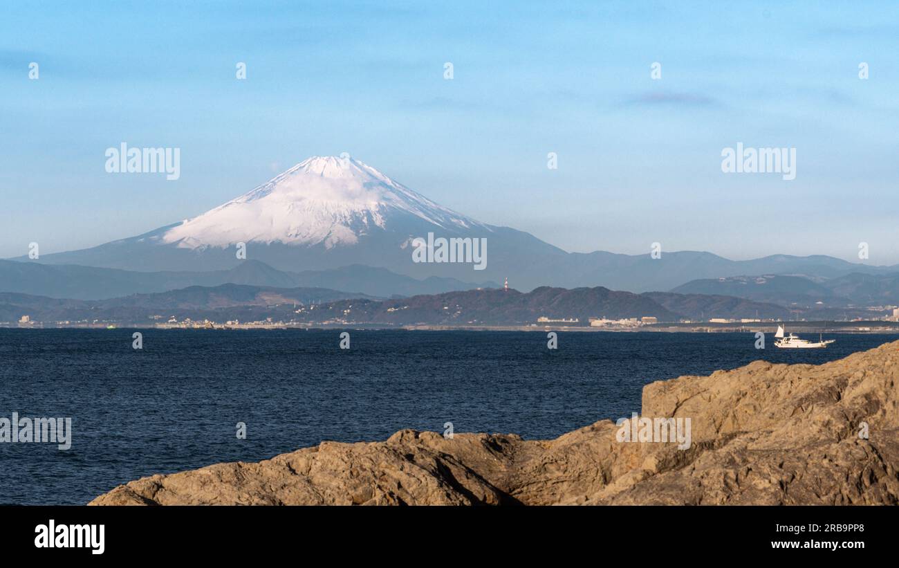 On a clear day, you can catch a view of the eastern slope of Mt. Fuji ...