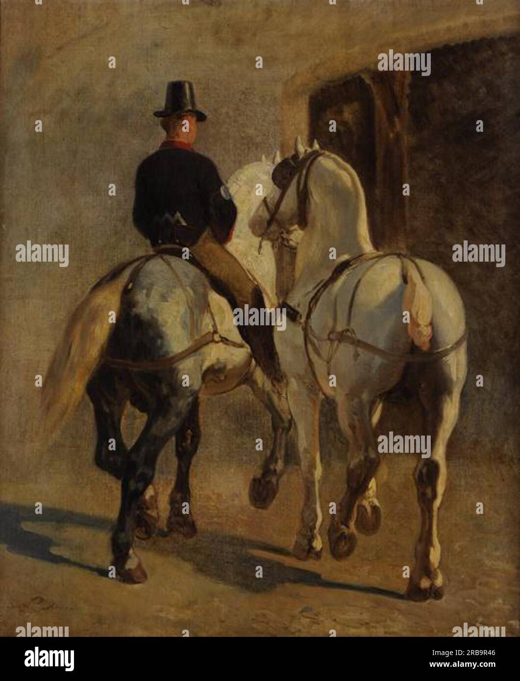 postilion 1850 by Piotr Michałowski Stock Photo - Alamy