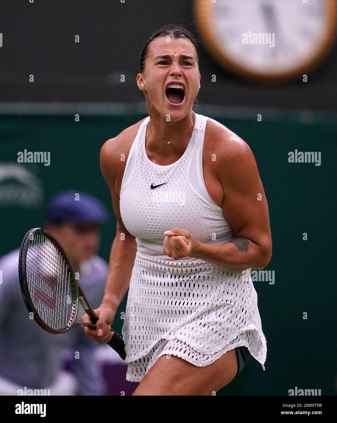 Aryna Sabalenka Reacts During Her Match Against Anna Blinkova Not