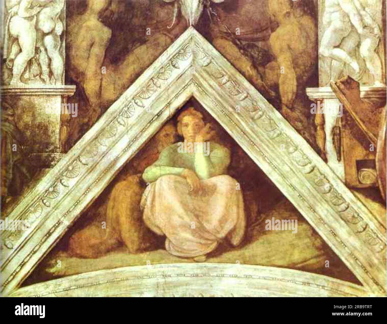 The Ancestors of Christ: Jesse 1509 by Michelangelo Stock Photo - Alamy