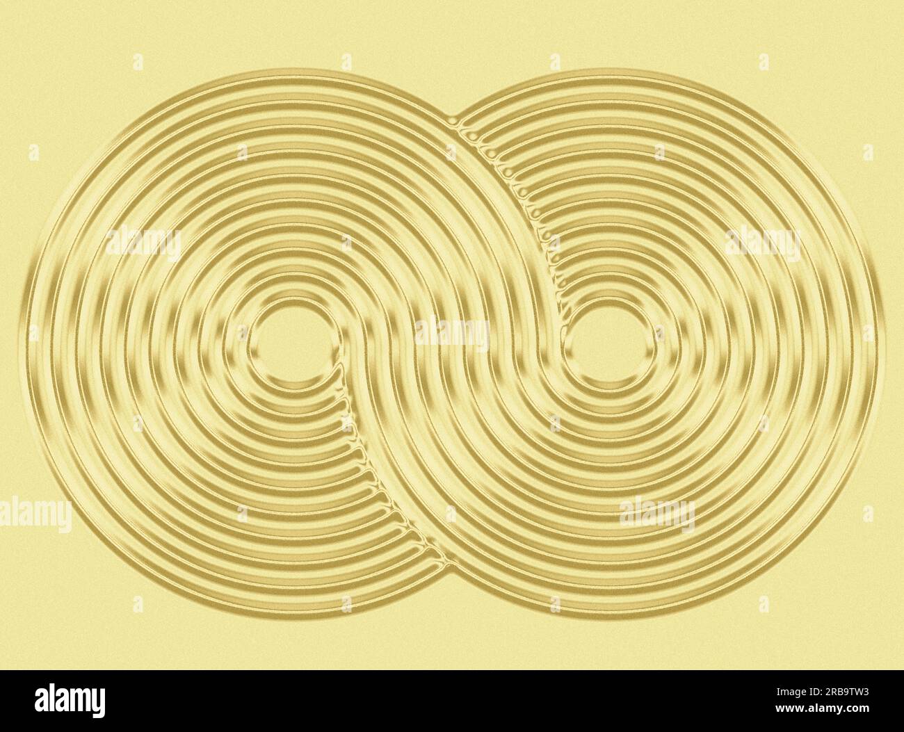 Zen pattern in sand background Stock Photo - Alamy