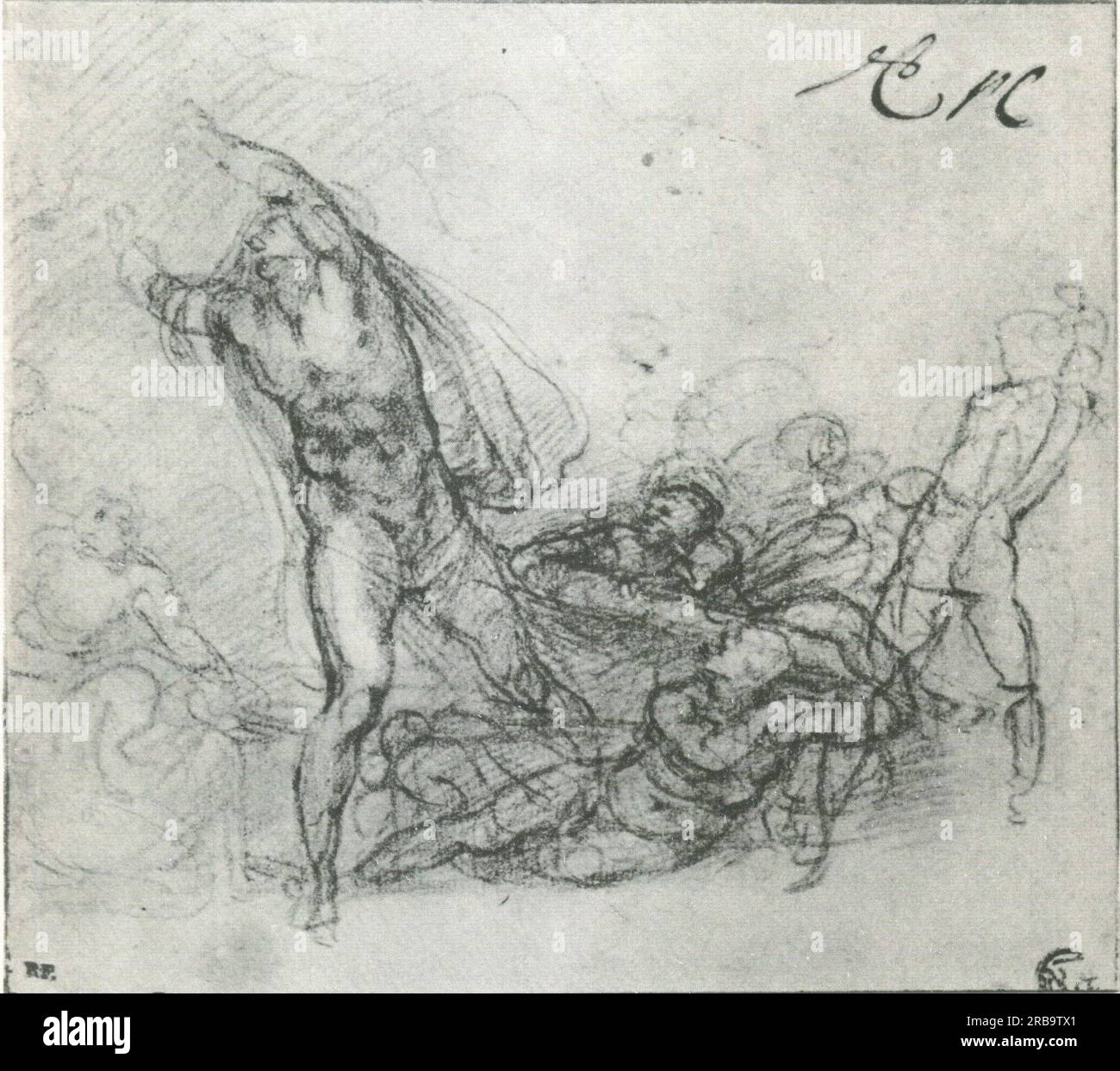 Study for a "Resurrection of Christ" 1533; Rome, Italy by Michelangelo ...