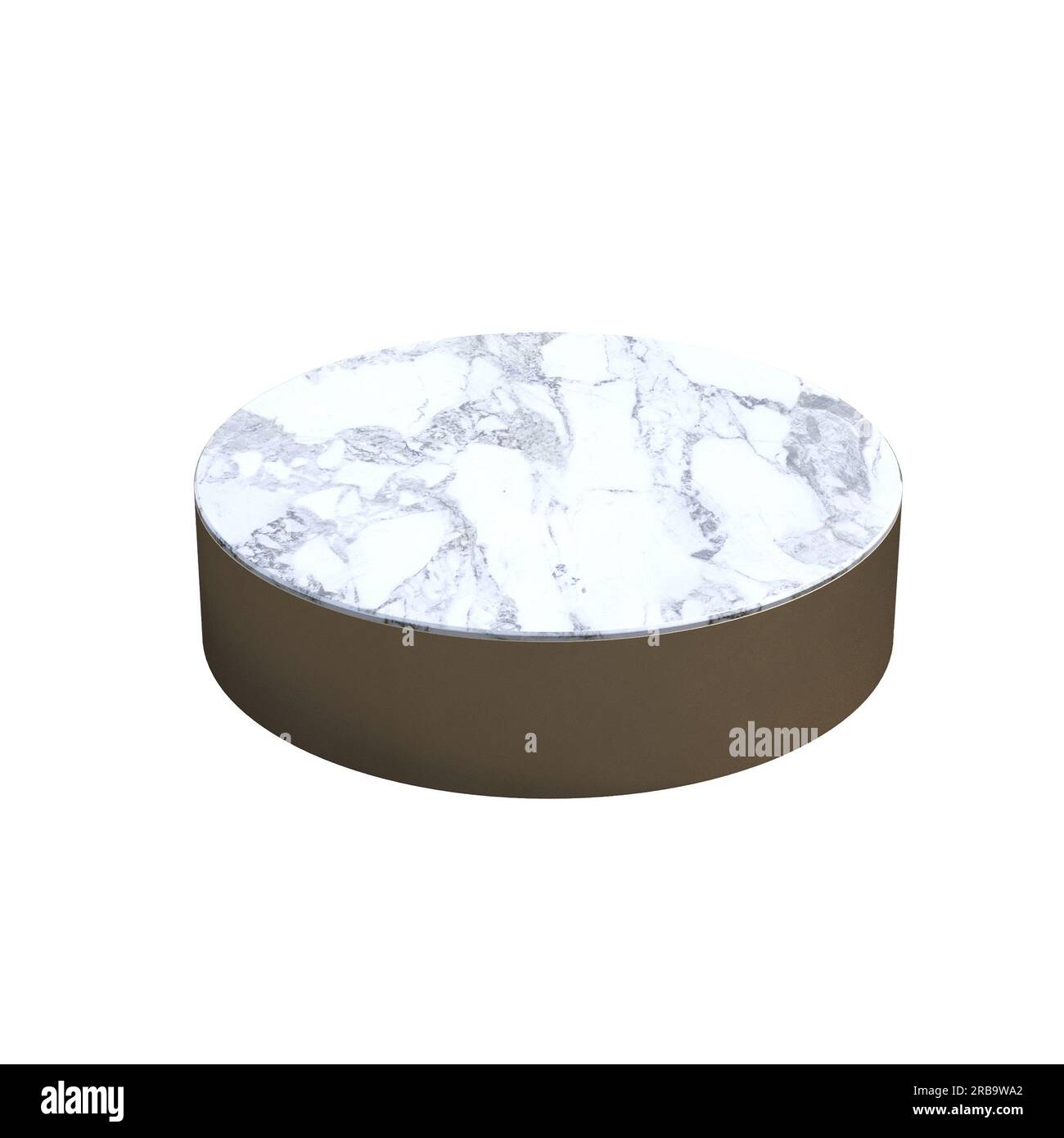 coffee table isolated on white background, 3D illustration, cg render ...