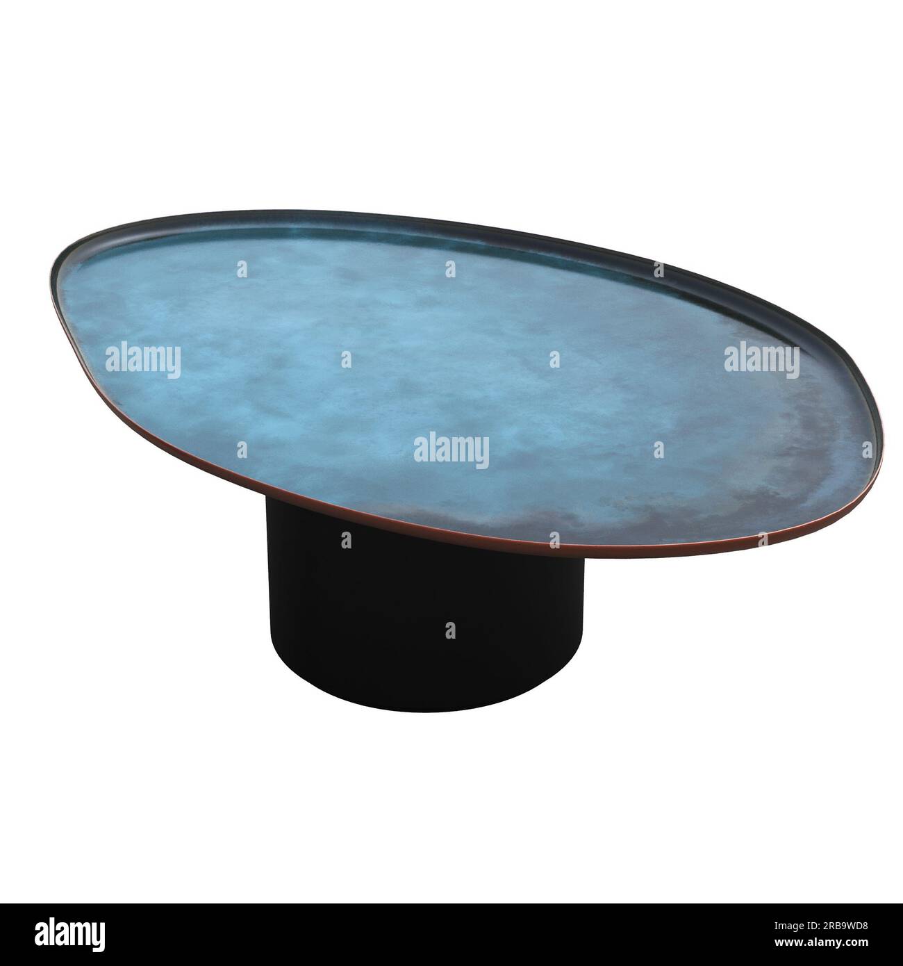 coffee table isolated on white background, 3D illustration, cg render ...