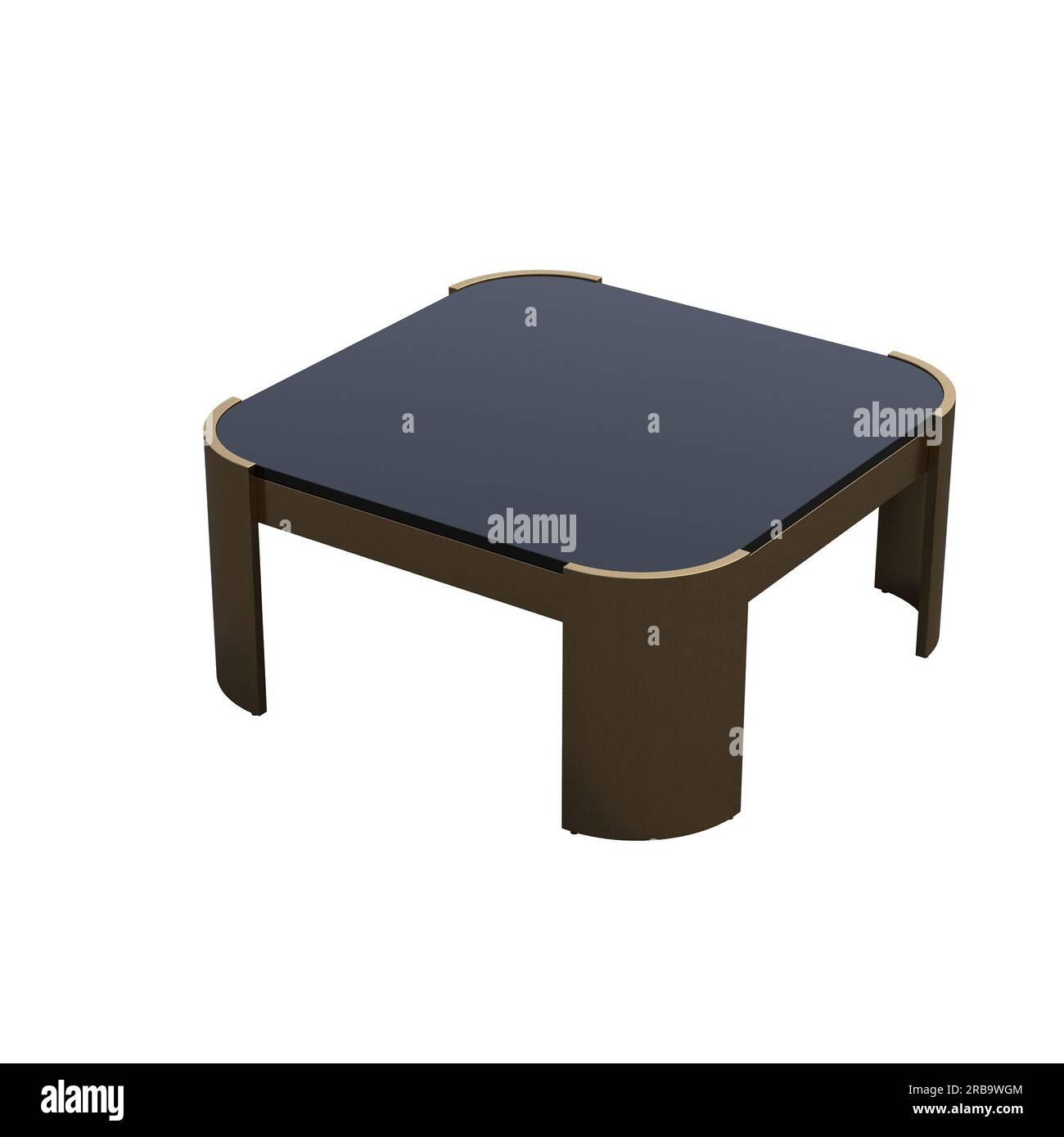 coffee table isolated on white background, 3D illustration, cg render ...