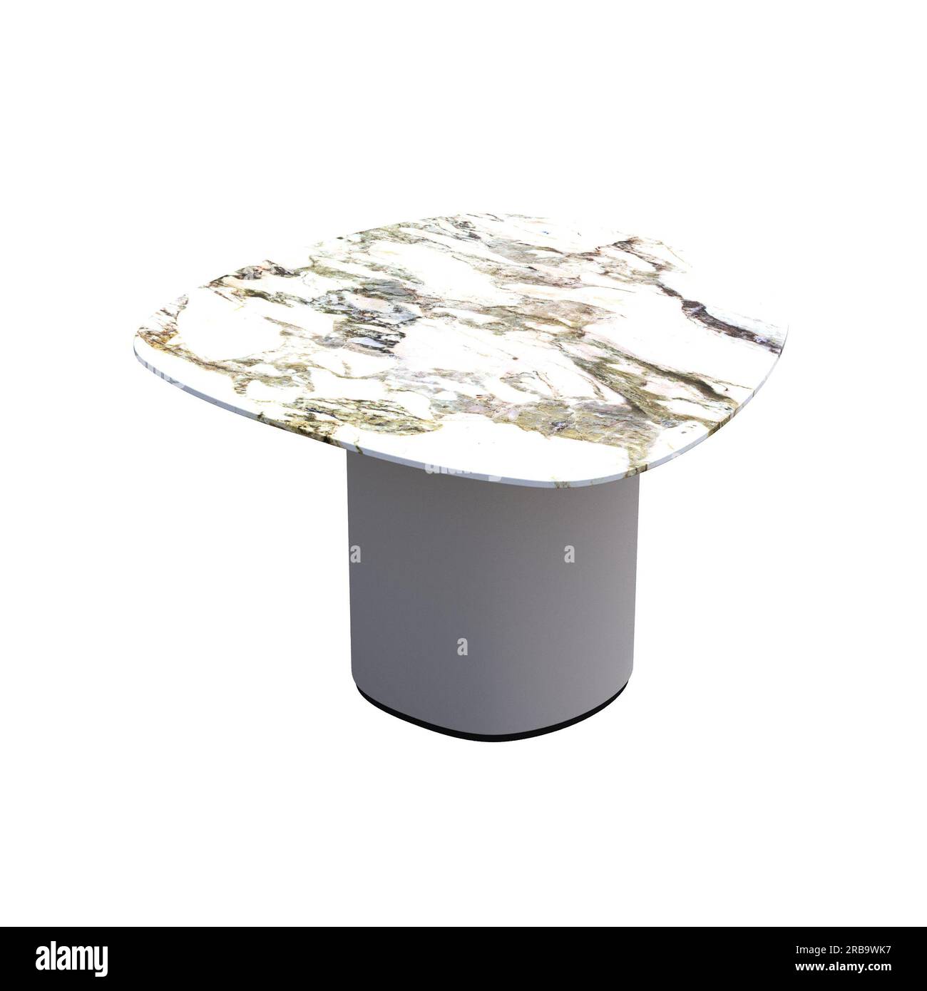 coffee table isolated on white background, 3D illustration, cg render ...
