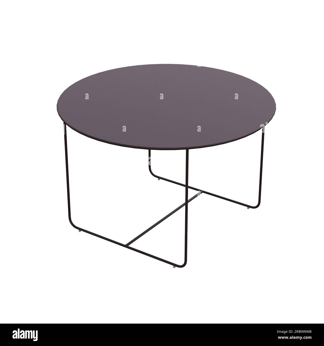 coffee table isolated on white background, 3D illustration, cg render ...