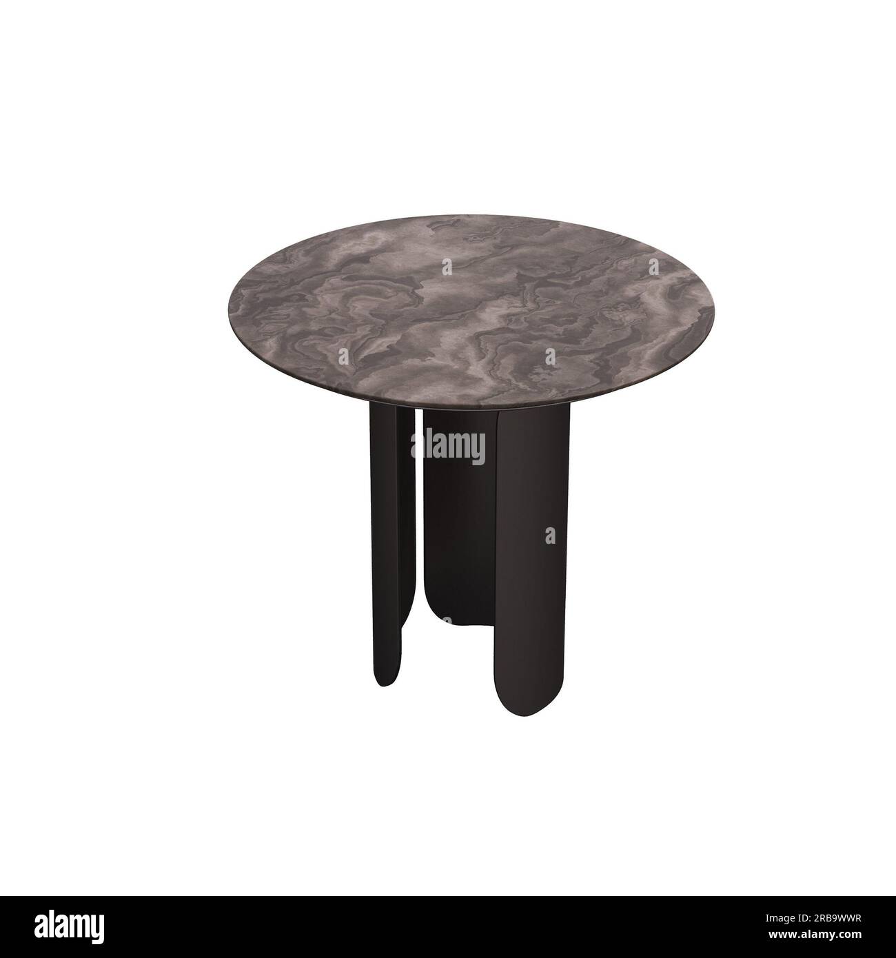 coffee table isolated on white background, 3D illustration, cg render ...