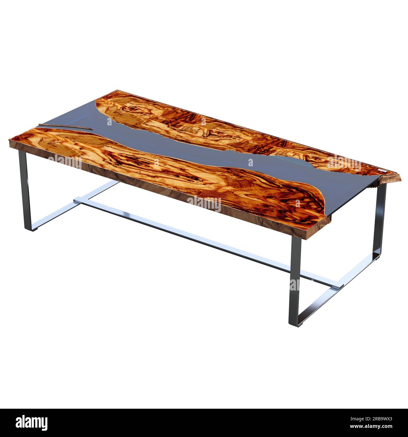 coffee table isolated on white background, 3D illustration, cg render ...