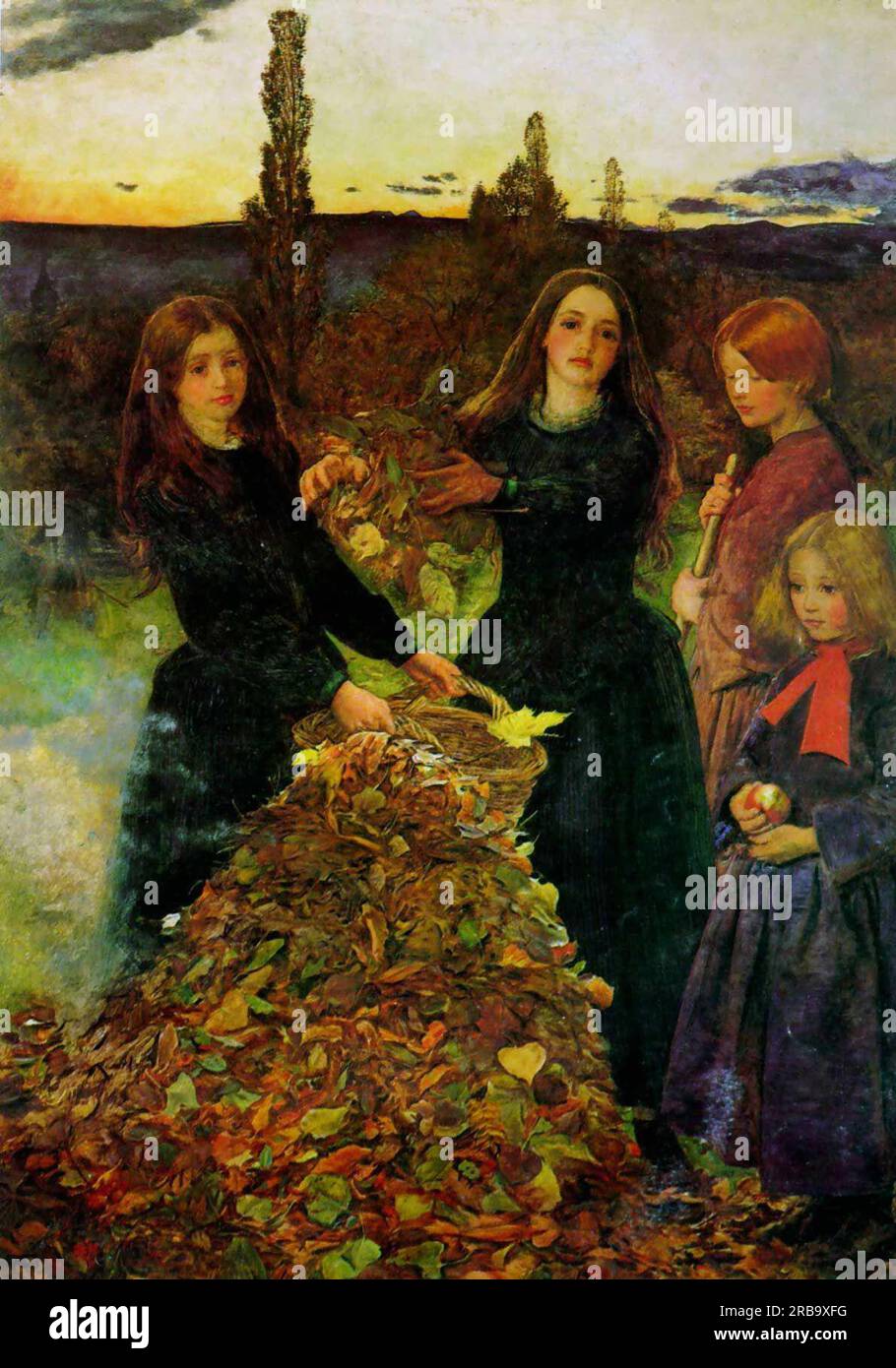 Autumn Leaves 1856 by John Everett Millais Stock Photo - Alamy
