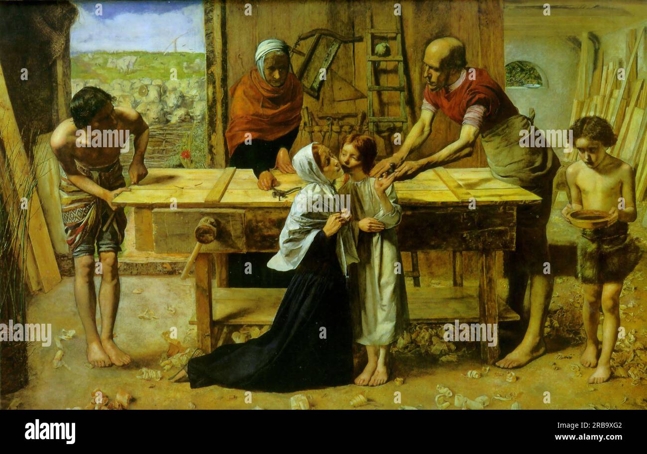 Christ in the House of His Parents 1849 by John Everett Millais Stock ...