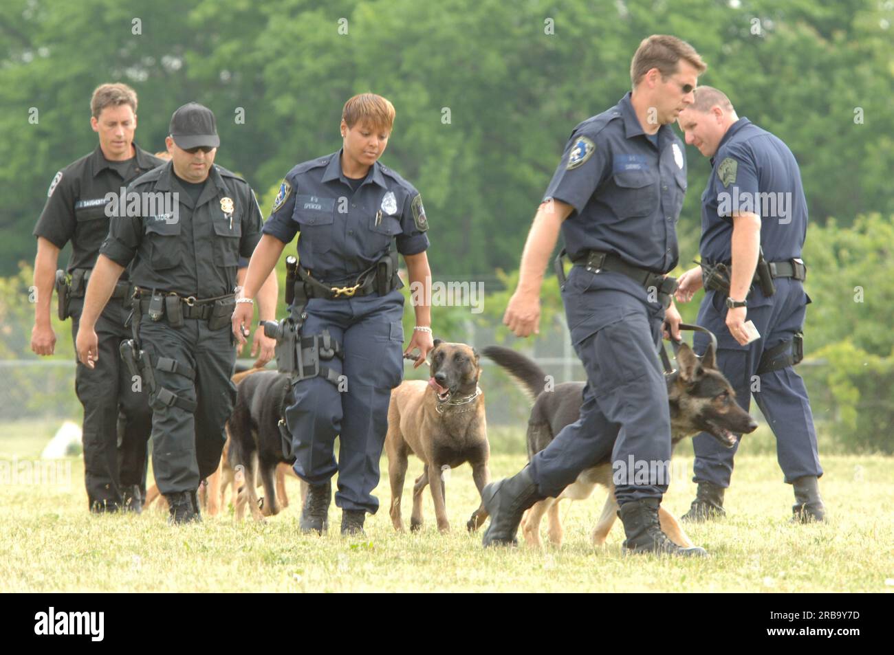 Law enforcement canine exercises on the occasion of the U.S. Park ...