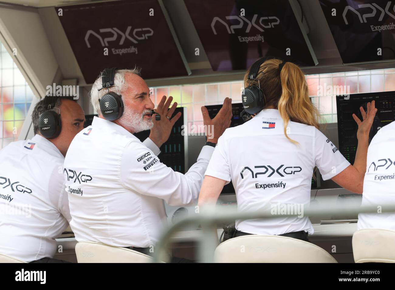 pitwall fictional engineers of the APEX APXGP team for the F1 movie by ...