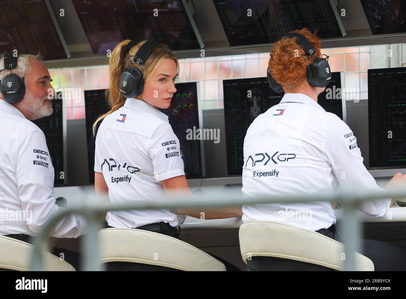 pitwall fictional engineers of the APEX APXGP team for the F1 movie by Apple Studios ...