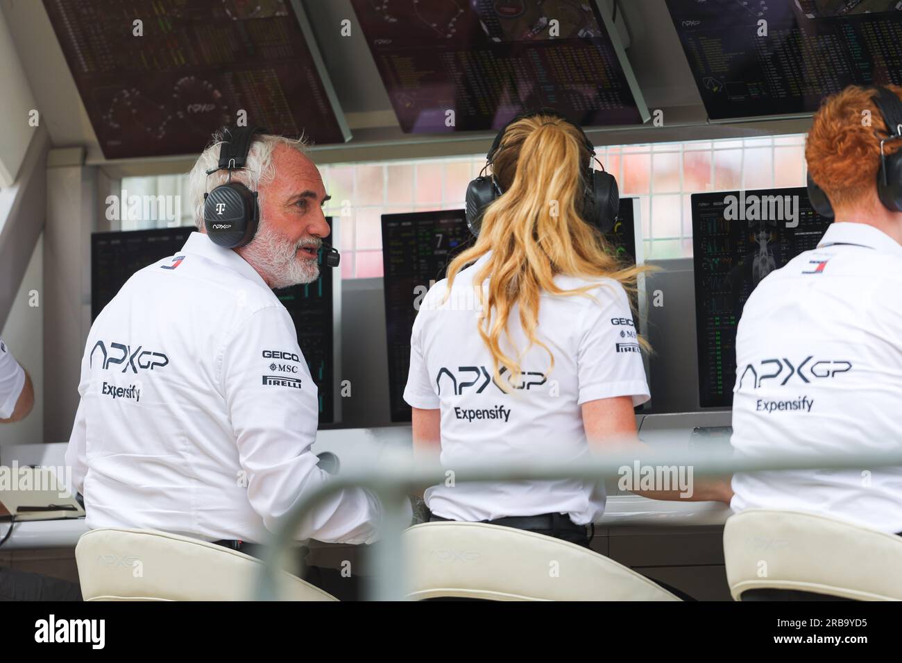 pitwall fictional engineers of the APEX APXGP team for the F1 movie by ...
