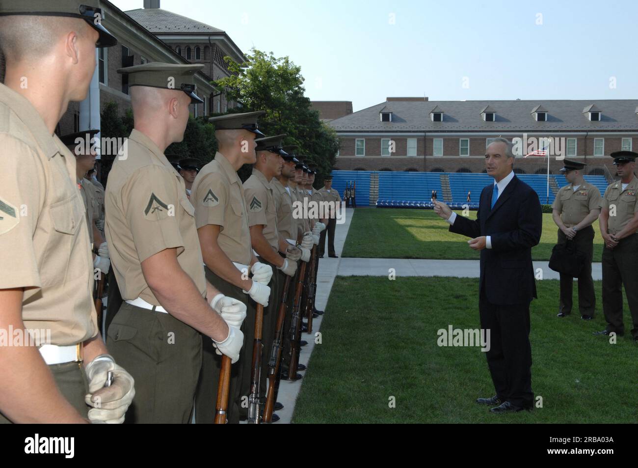 Visit of Secretary Dirk Kempthorne to the Marine Barracks, Washington ...