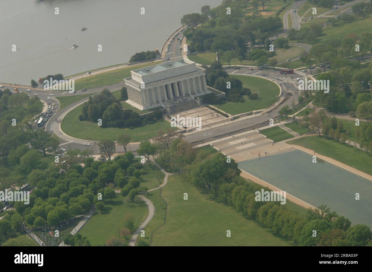 Aerial views of Washington, D.C. buildings, monuments, landscapes ...