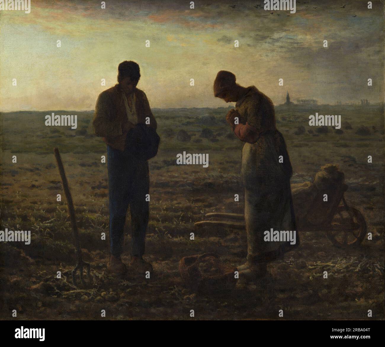 The Angelus 1859 by Jean Francois Millet Stock Photo - Alamy