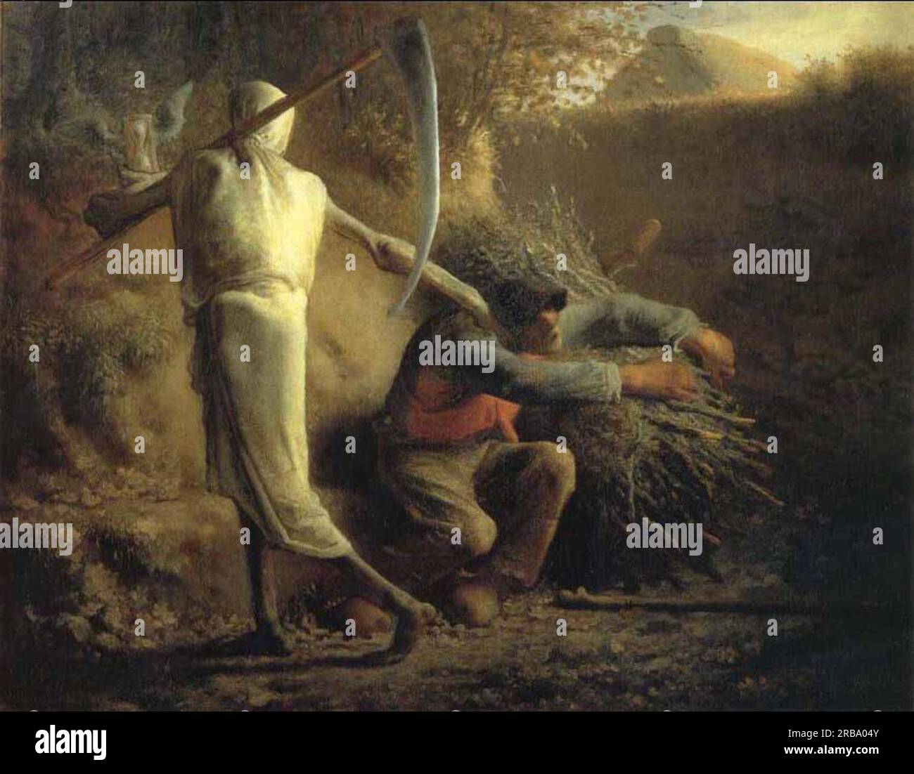 Death and the woodcutter 1859 by Jean-Francois Millet Stock Photo - Alamy Death and the woodcutter 1859 by Jean-Francois Millet Stock Photo - Alamy