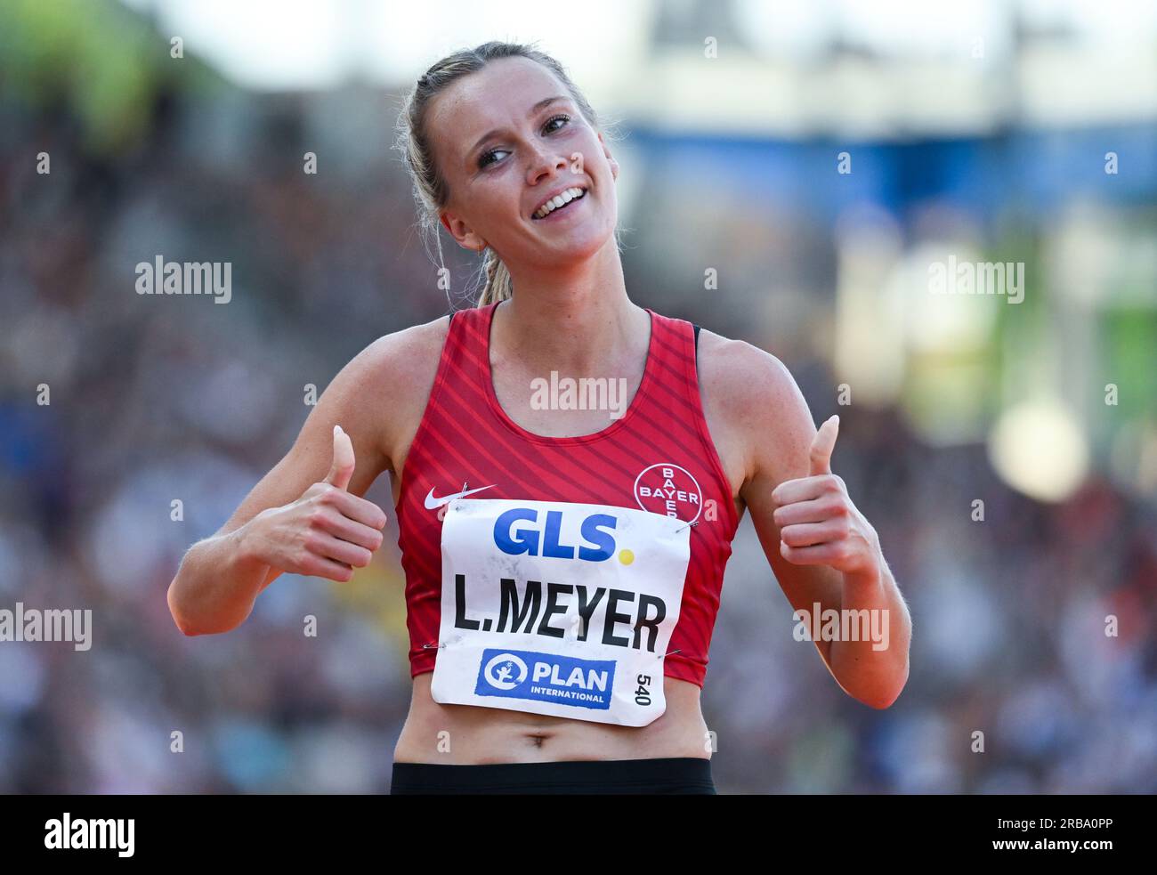 Kassel, Germany. 08th July, 2023. Athletics: German Championships in the Auestadion. 5000m ...