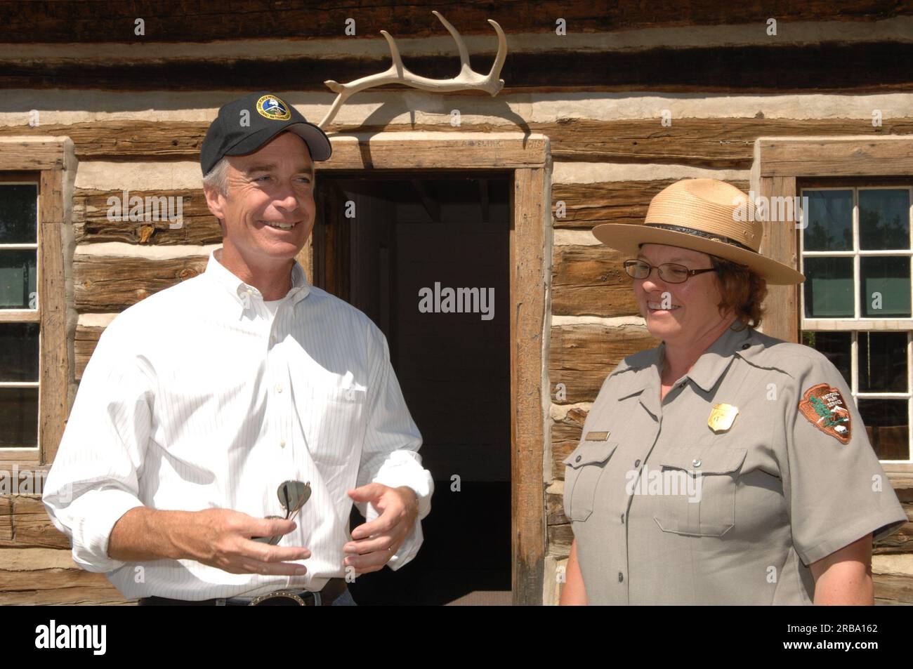 Visit of Secretary Dirk Kempthorne and aides to Theodore Roosevelt ...