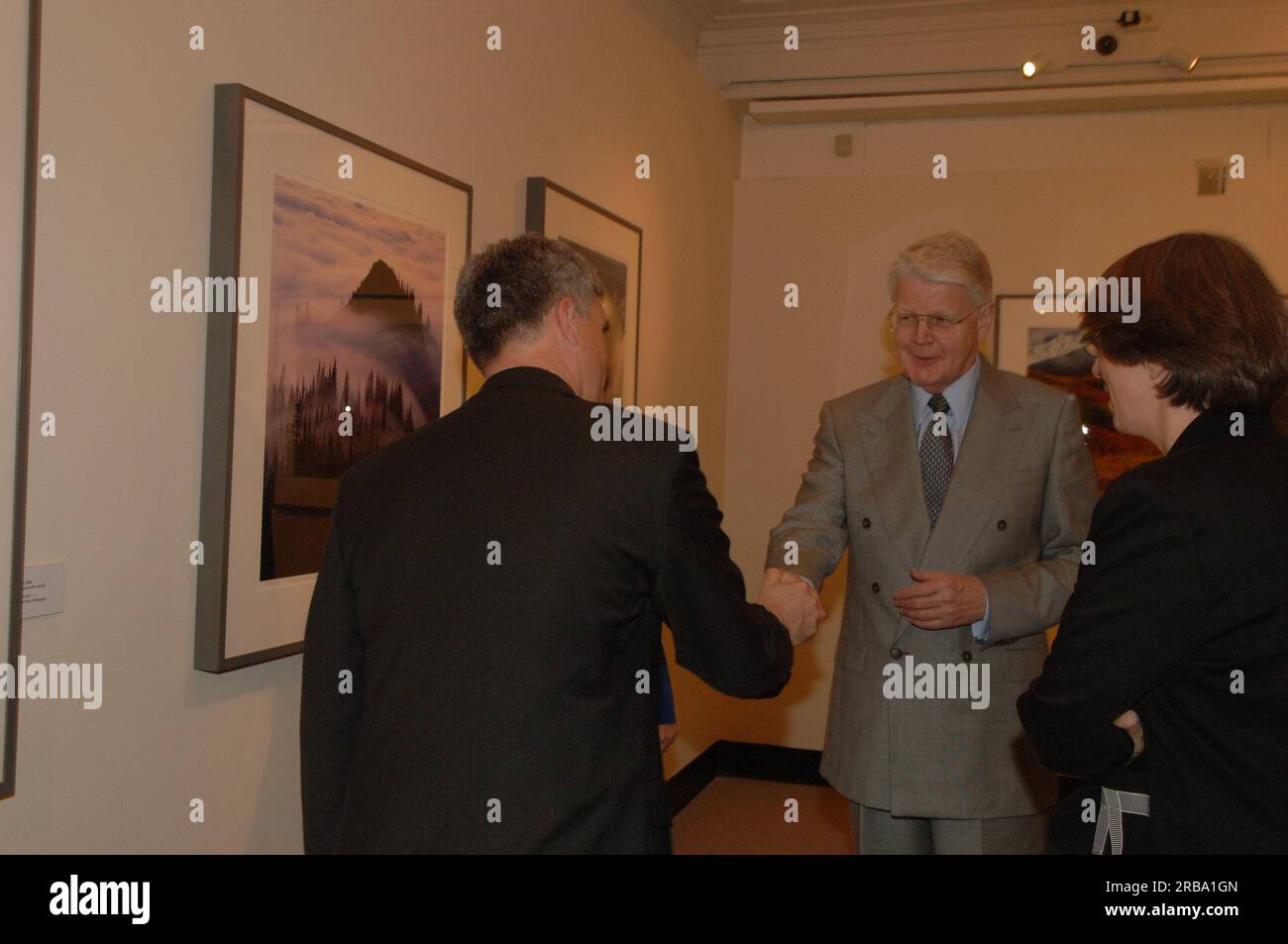 Amy Lamb photography exhibit opening at Main Interior, with Secretary ...