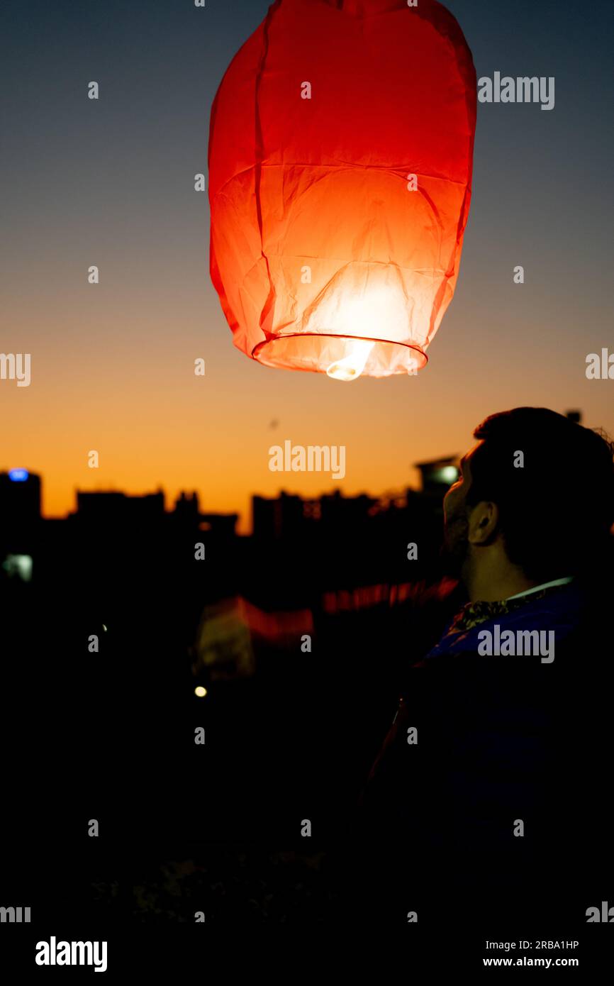 India kite silhouette hi-res stock photography and images - Alamy