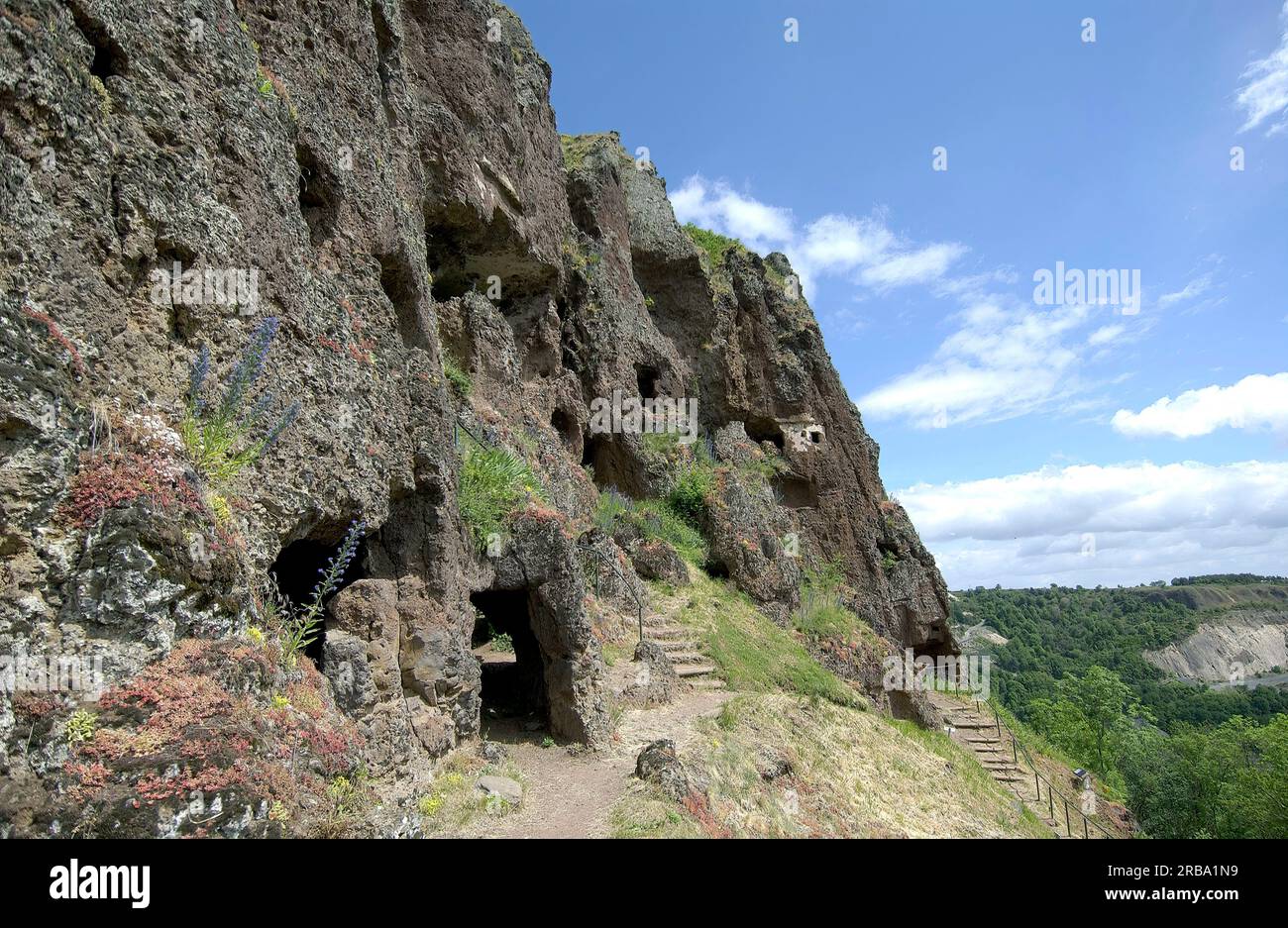 Saint Pierre Colamine Jonas caves ( Grottes de Jonas). Troglodyte ...
