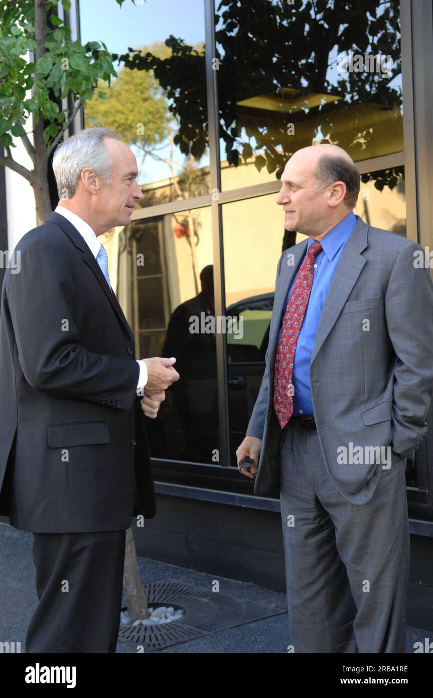 Secretary Dirk Kempthorne and aides on visit to Los Angeles, California ...