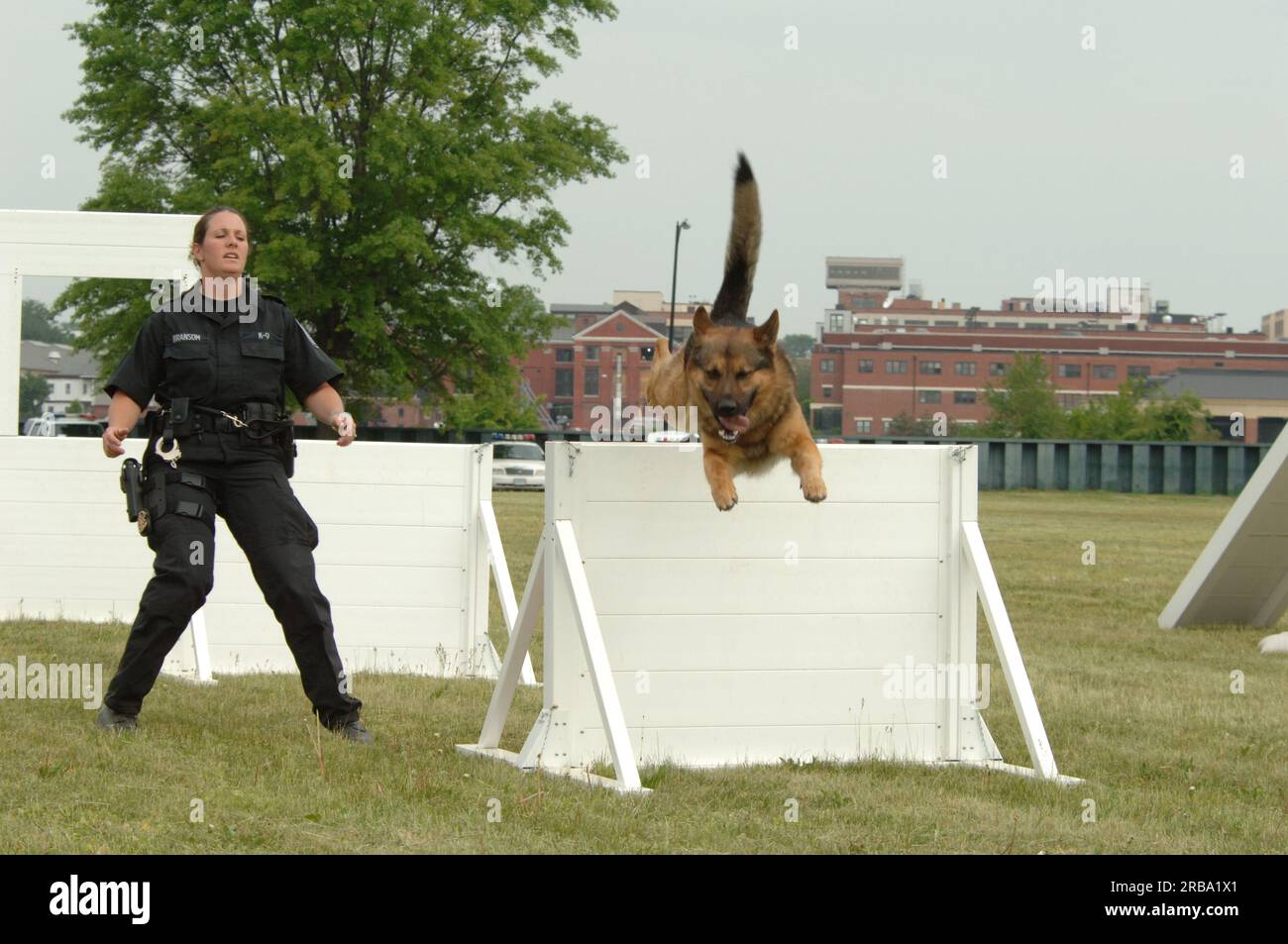 Law enforcement canine exercises on the occasion of the U.S. Park ...