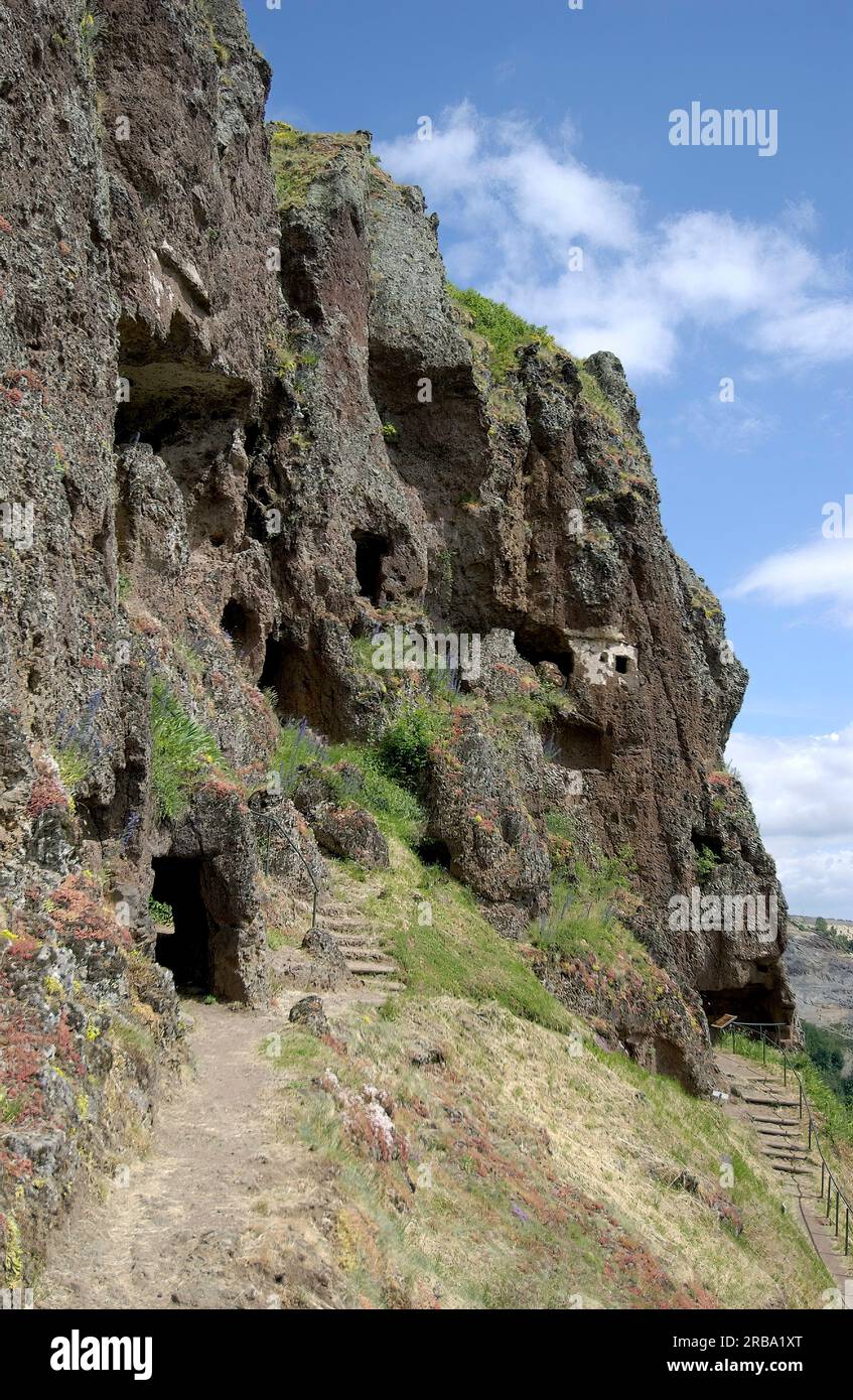 Saint Pierre Colamine Jonas caves ( Grottes de Jonas). Troglodyte ...