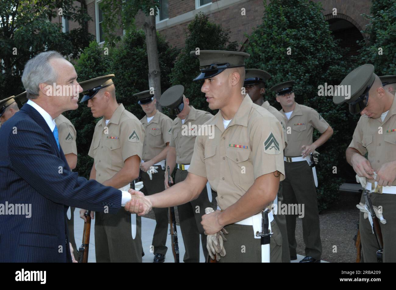Visit of Secretary Dirk Kempthorne to the Marine Barracks, Washington ...