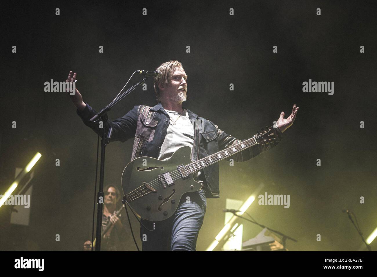 Josh Homme and his band Queens of the Stone Age perform live in concert ...