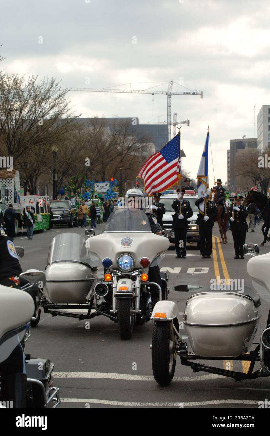 Annual St. Patrick's Day Parade along Constitution Avenue, Washington ...