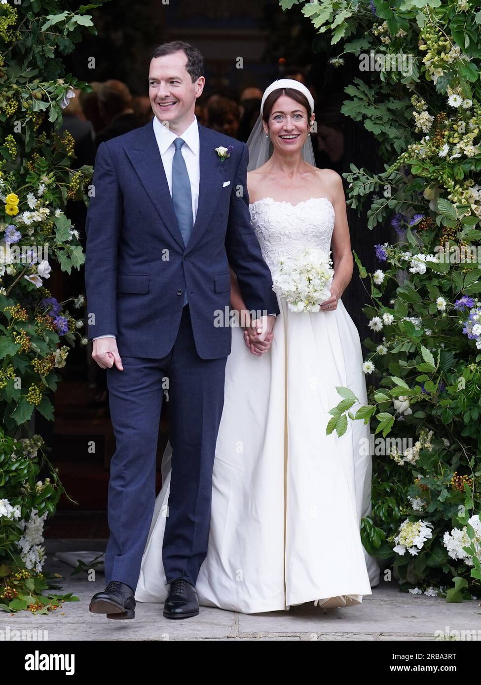 Former chancellor George Osborne with his wife and former adviser, Thea ...